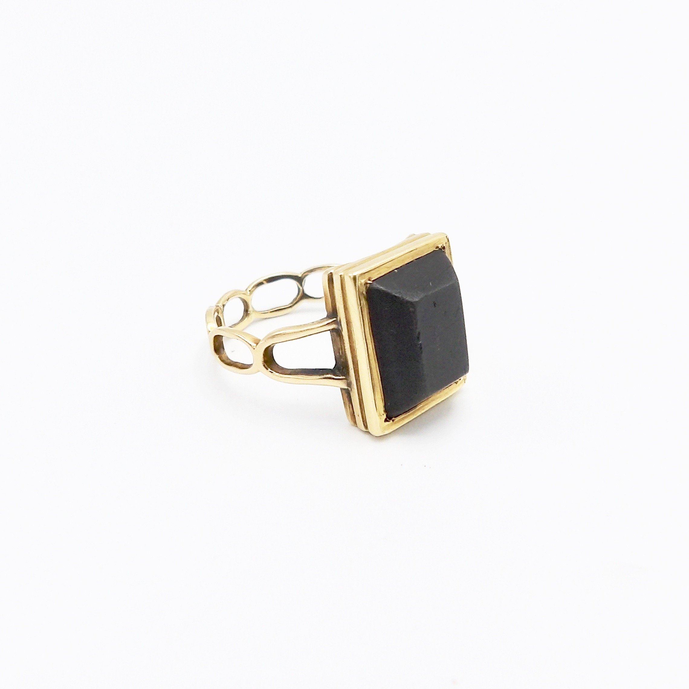Early Victorian 18K Gold Touchstone Gold Testing Ring I Kirsten's ...
