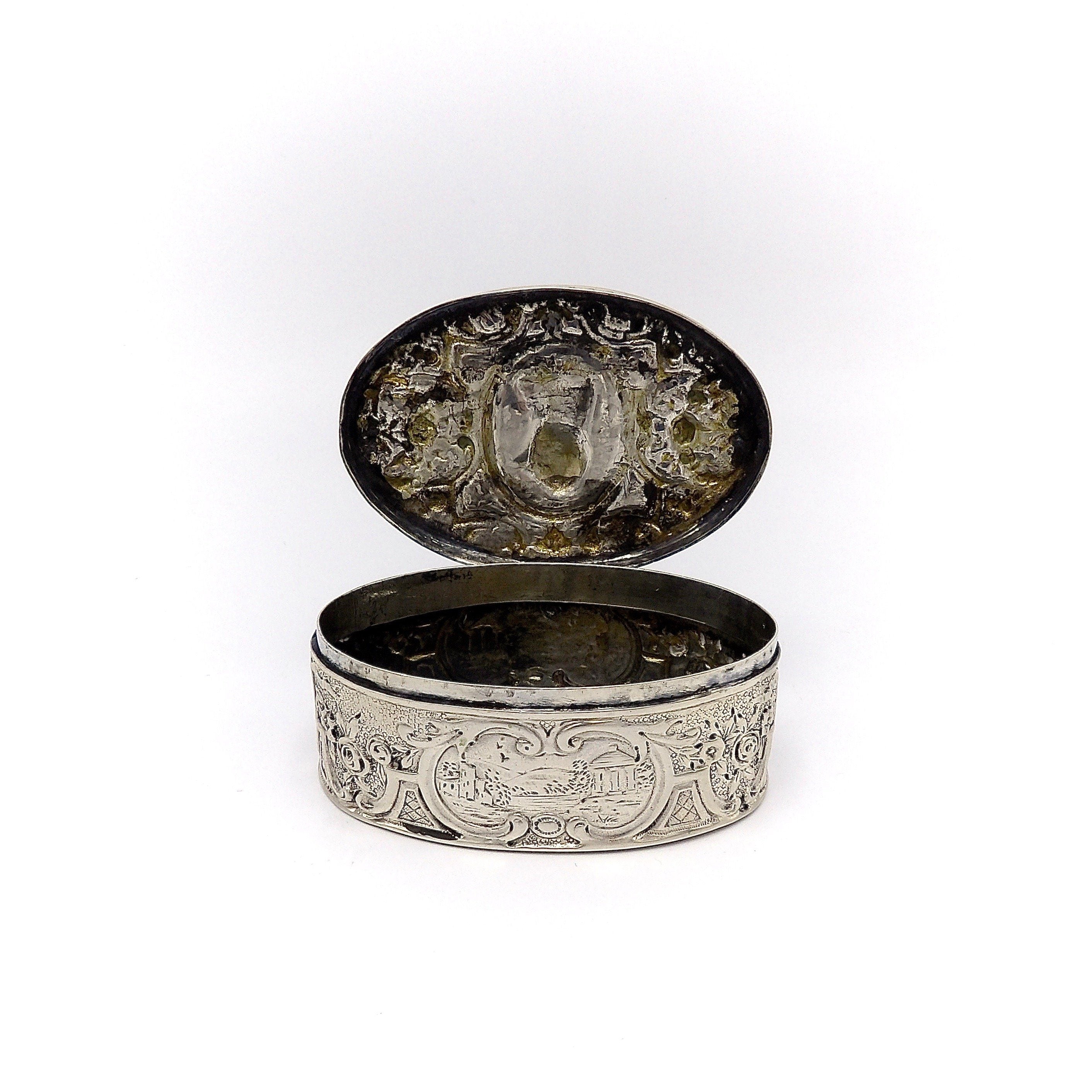 Victorian Hanau Silver Boxes Depicting Gentlemen I Kirsten's Corner ...