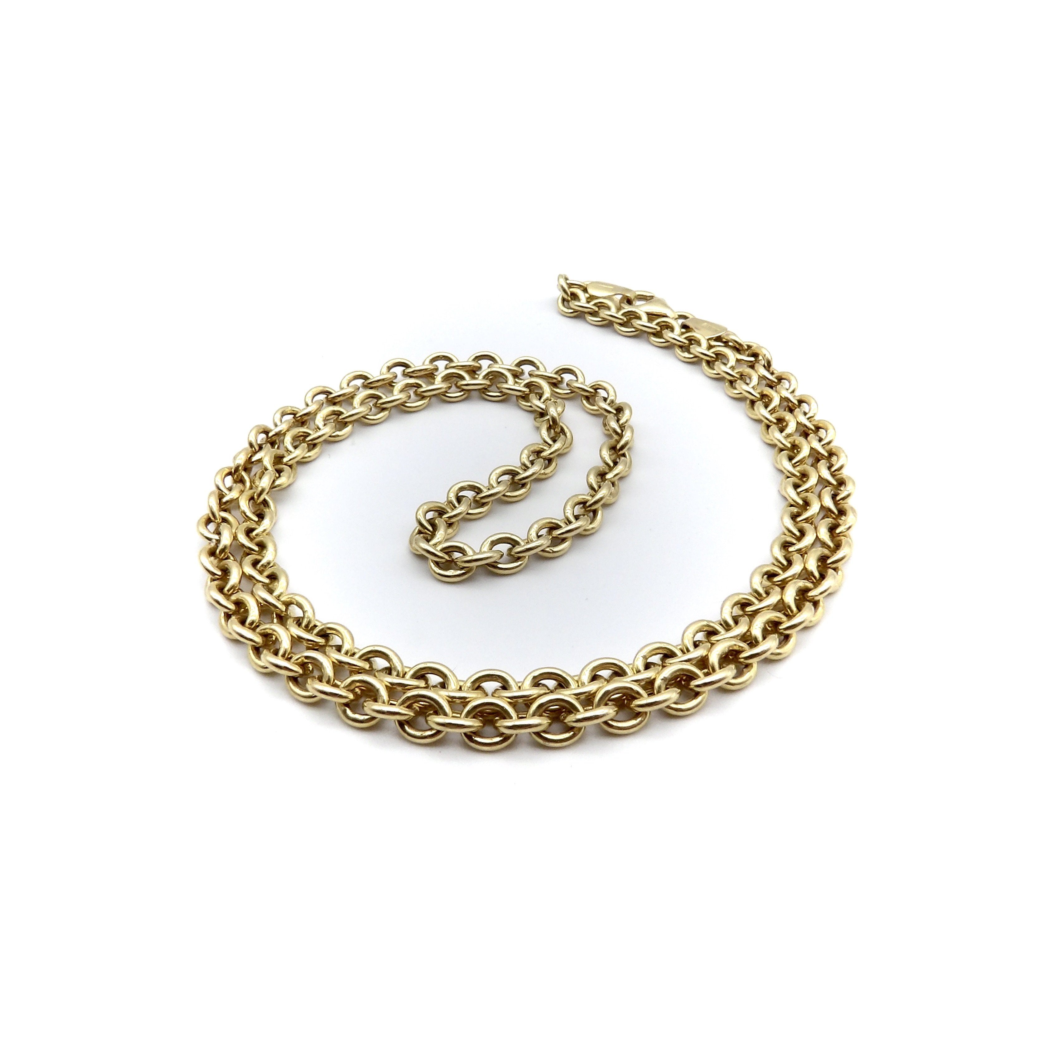 Vintage 18K Gold Italian Belcher Link Chain | Kirsten's Corner ...