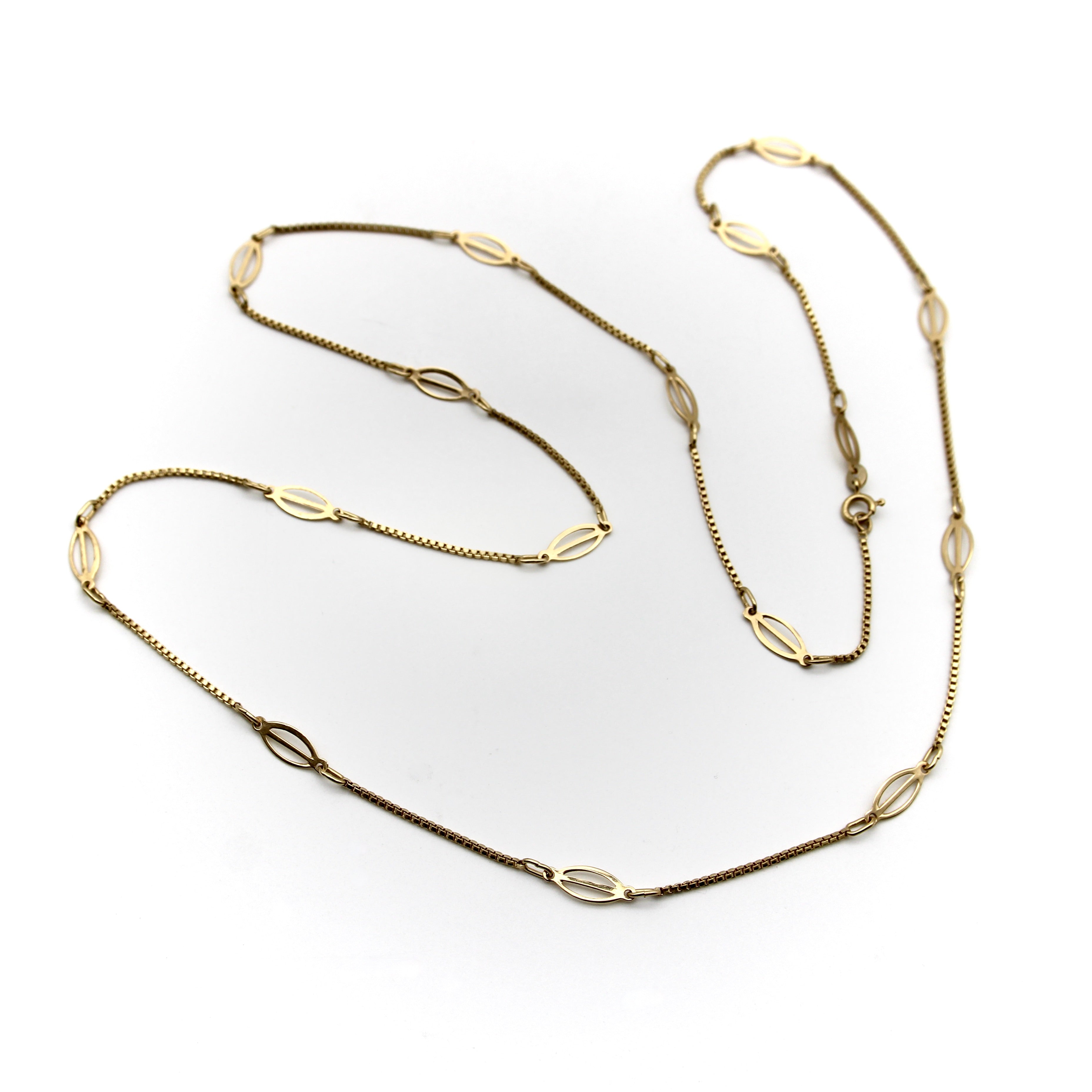 Vintage 18K Gold Fancy Link Italian Chain | Kirsten's Corner – Kirsten ...